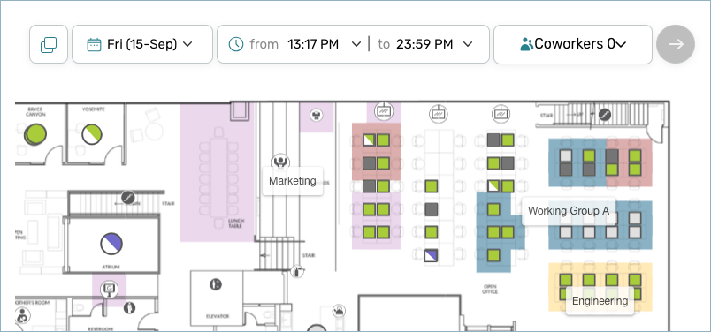 Floor and campus maps