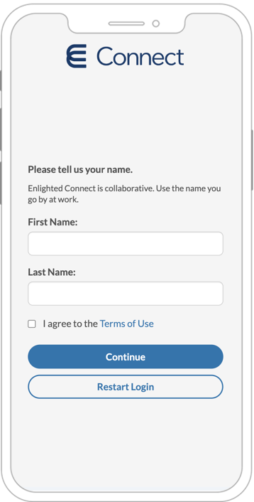 Sign in to Enlighted Connect - Custom sign in