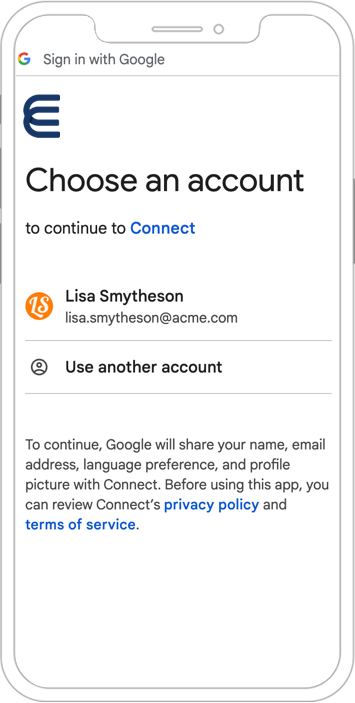 Sign in to Enlighted Connect – Google