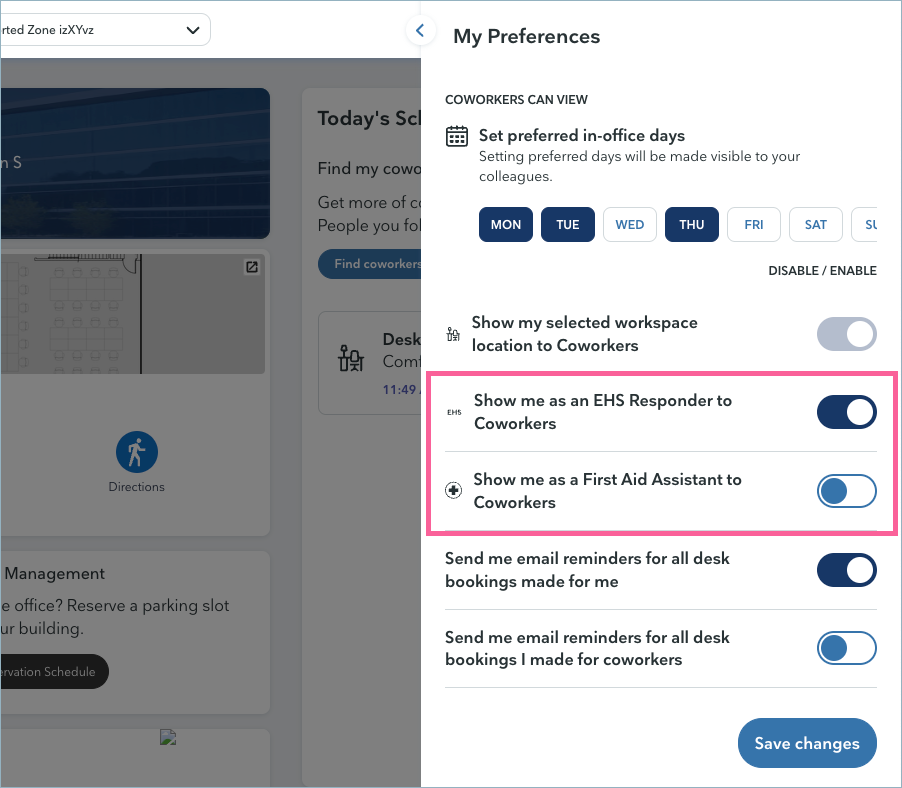 Add EHS or FAA to your profile
