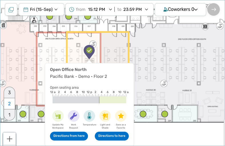 Floor and campus maps