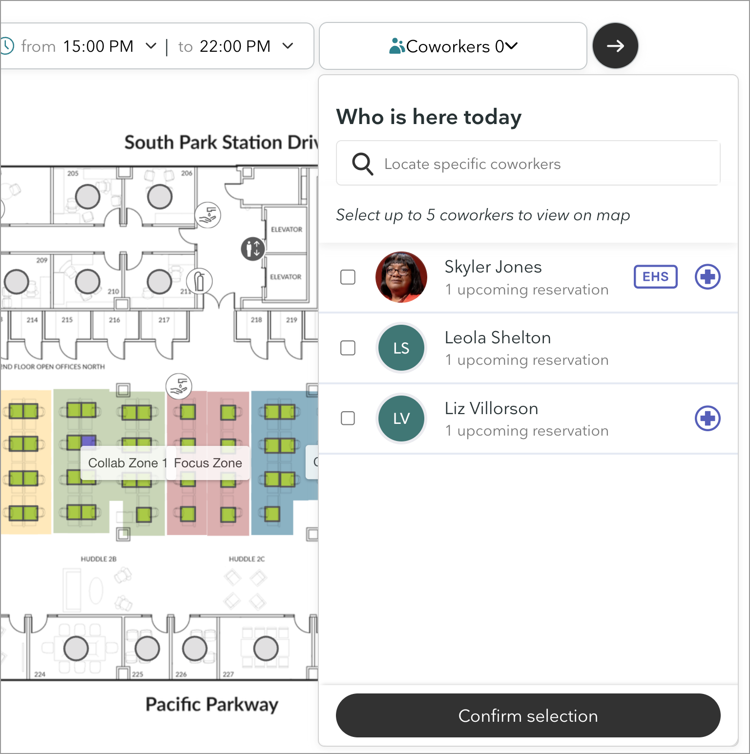 Floor and campus maps