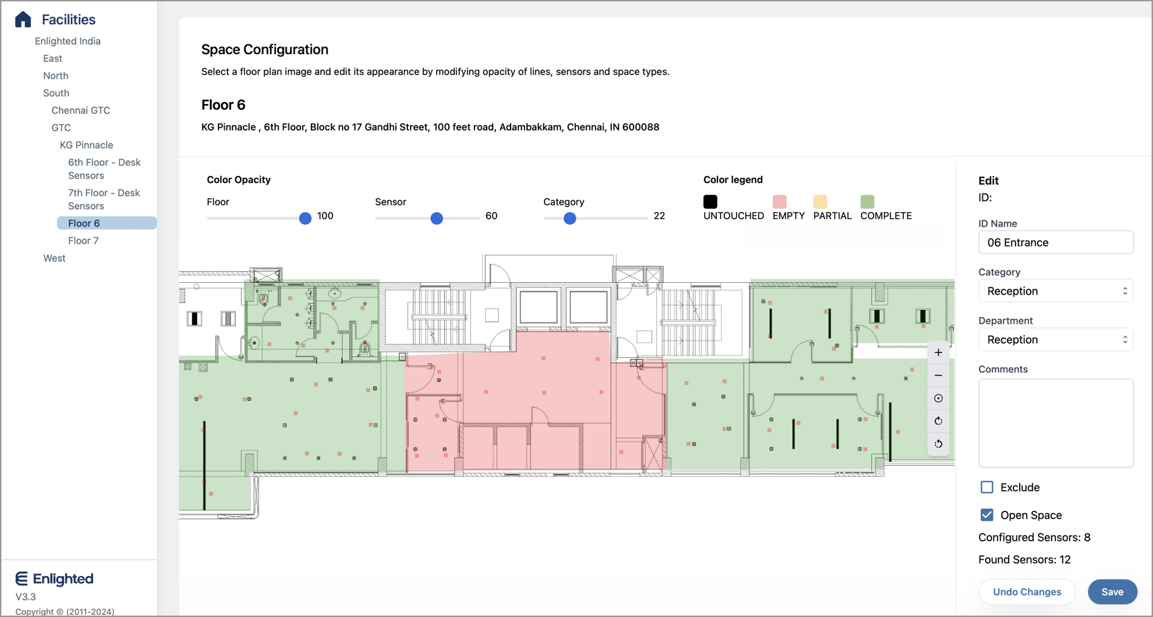 Annotating Spaces Using Space Configuration Editor