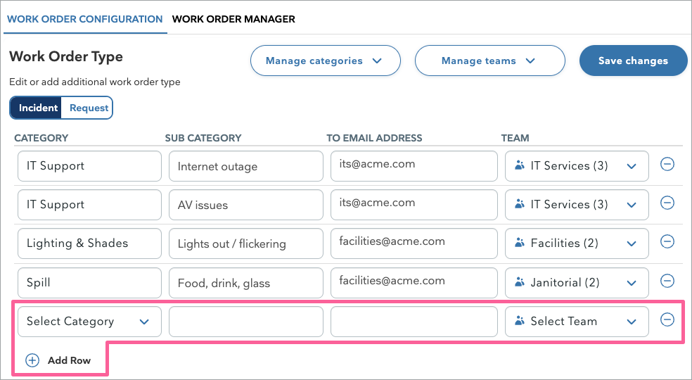 Configure Work Orders
