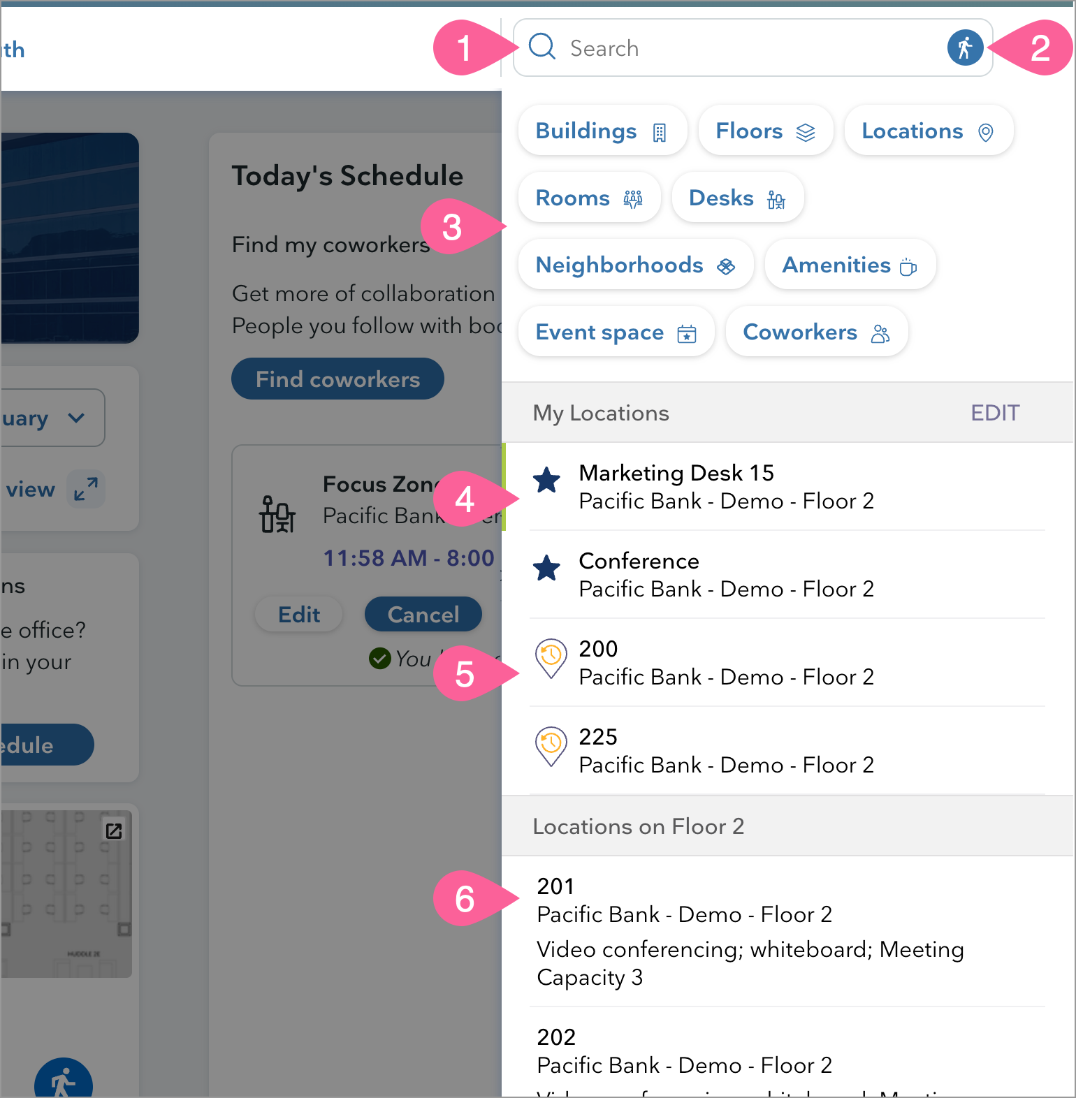 Using the Enlighted Connect Search