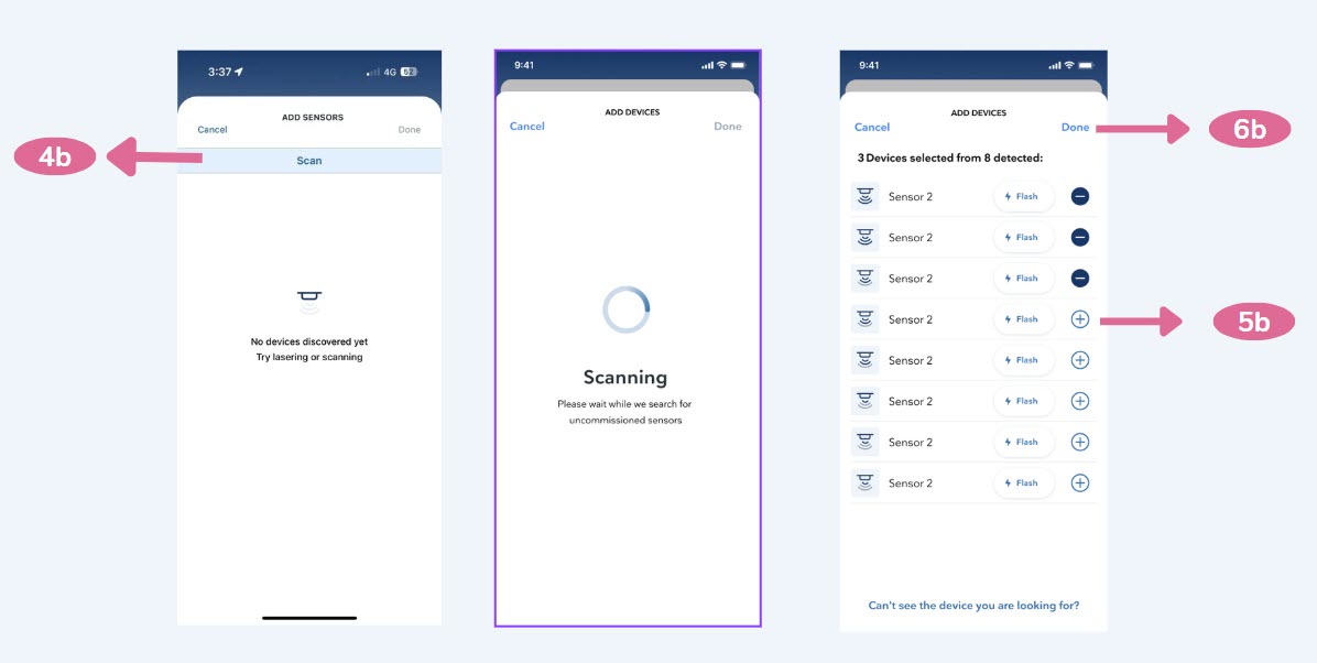 Adding and Deleting Sensors