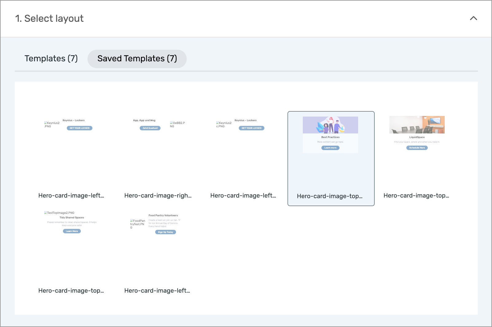 Using homepage card templates