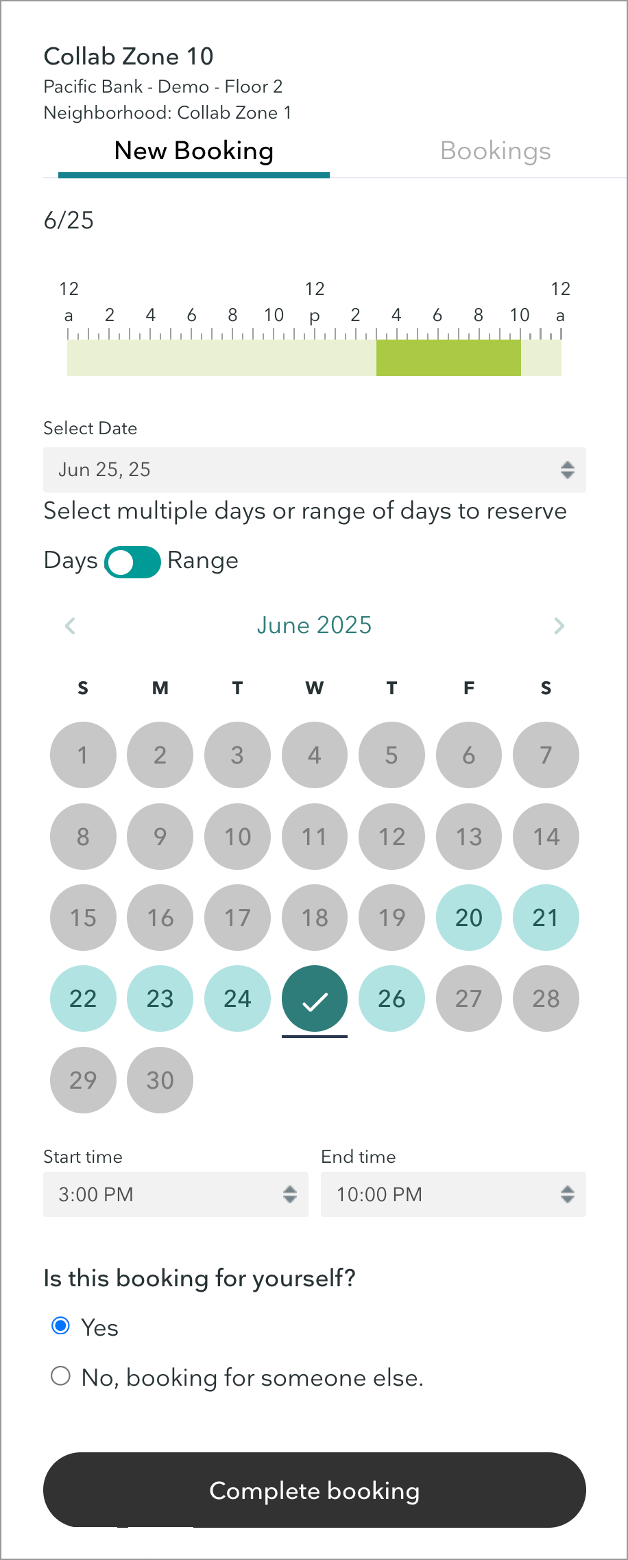 Book a desk — for yourself or for a coworker