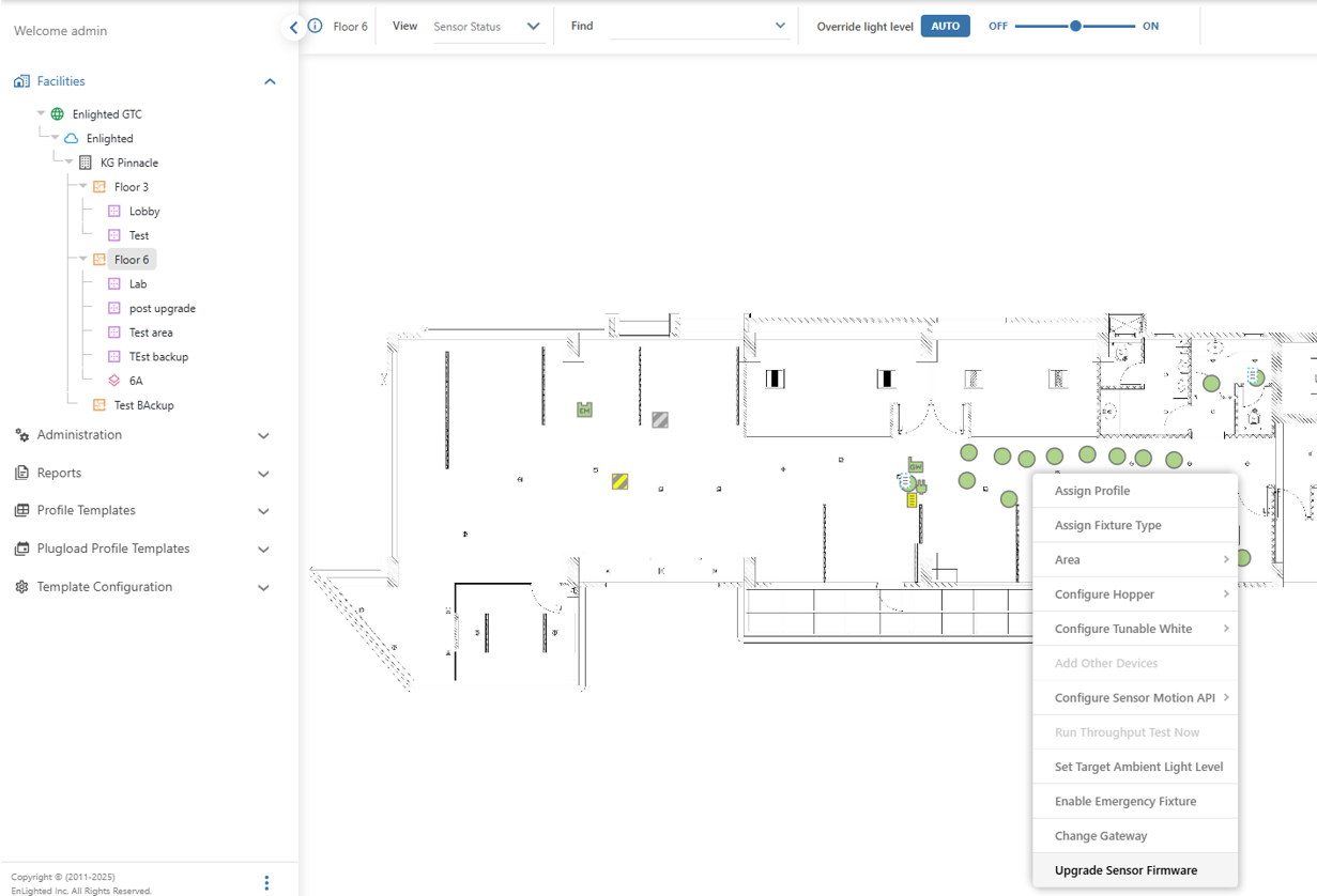 Upgrading Firmware in Bulk from the Floorplan View